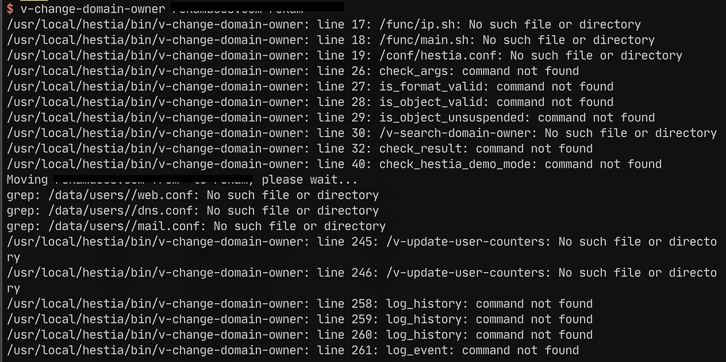 Transfer Web Domains - Community Support - Hestia Control Panel - Discourse