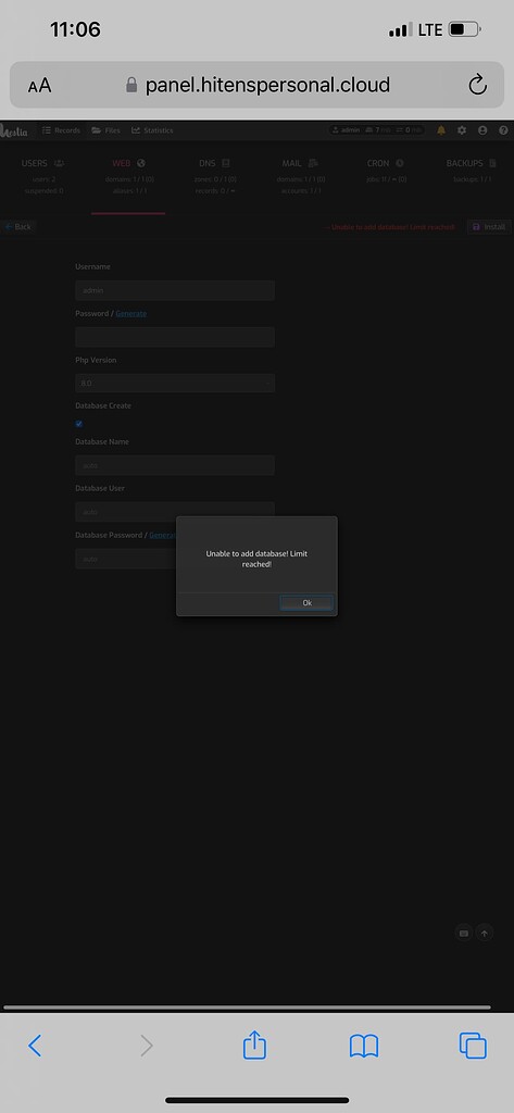 Unable to install Nextcloud - Community Support - Hestia Control Panel ...