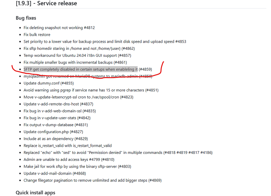 How to enable SFTP after installing histiaCP? - Install & Set-Up ...
