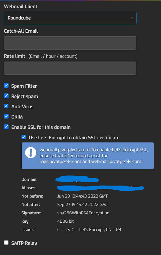 SMTP doesn't use Encryption - Community Support - Hestia Control Panel - Discourse