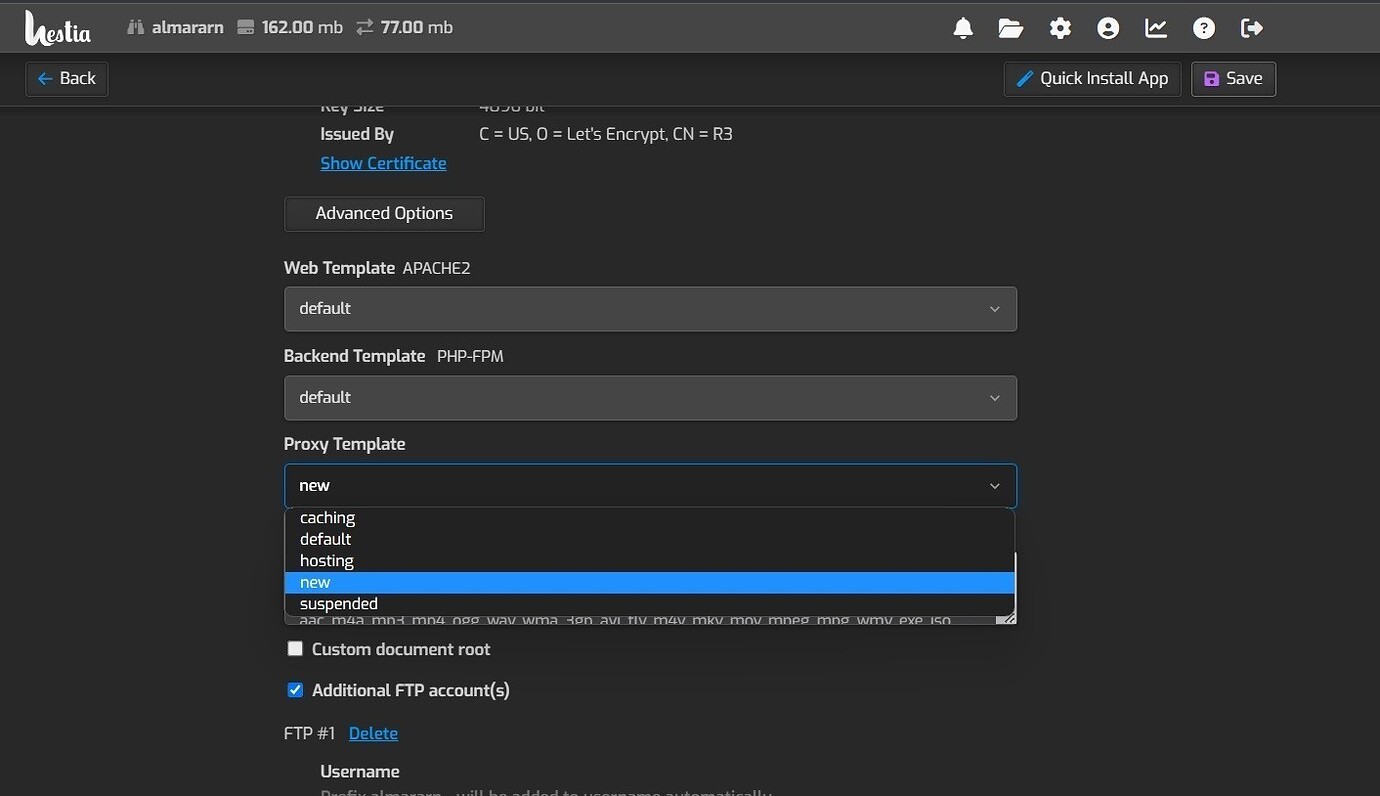 Nginx add reverse proxy - Install & Set-Up - Hestia Control Panel - Discourse