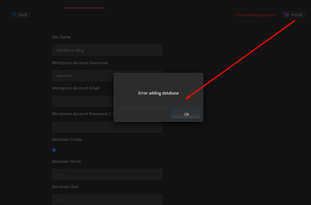 Error adding Database - Community Support - Hestia Control Panel - Discourse