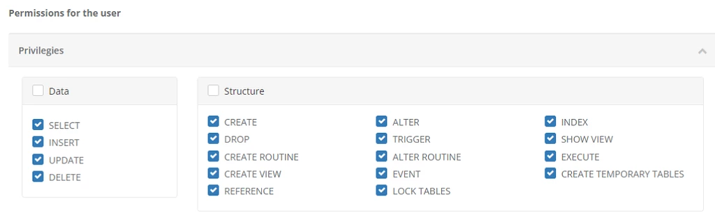 Database User Permission - Community Support - Hestia Control Panel - Discourse