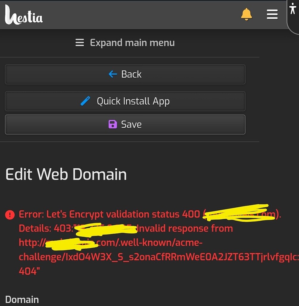 Hestia 172 Ssl Letsencrypt Error On Ubuntu Aws Ec2 Community Support Hestia Control Panel