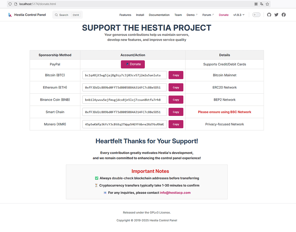 Donation Page Redesign: Modern Solution to Reduce Errors by 80% - Web - Hestia Control Panel ...