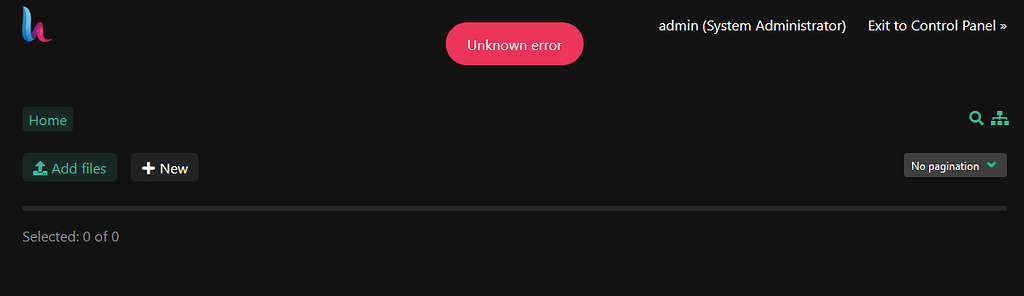 Version 1.9.1 shows an error when using File Manager - Community Support - Hestia Control Panel ...