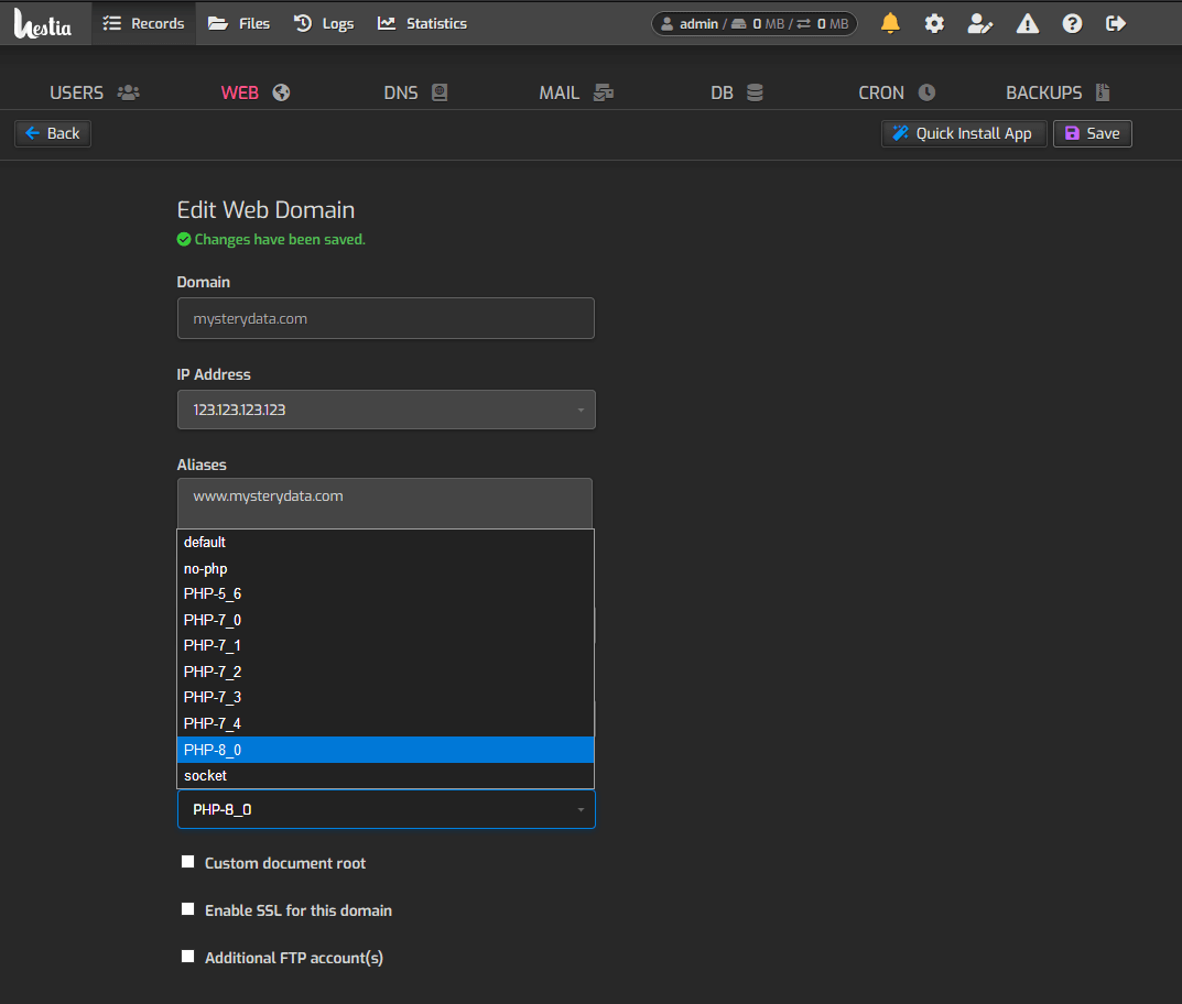 Install php 8 as multi php Install instructions - Community Support - Hestia Control Panel ...
