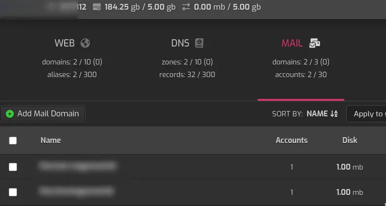 User storage quotas inaccurate - Community Support - Hestia Control ...